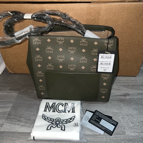 MCM | Bags | Mcm Olive Green Hobocrossbody Bag | Poshmark